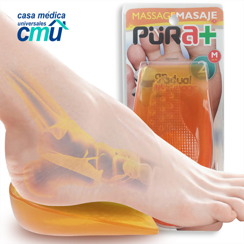 Talonera en Silicona Gel Naranja – Casa Médica