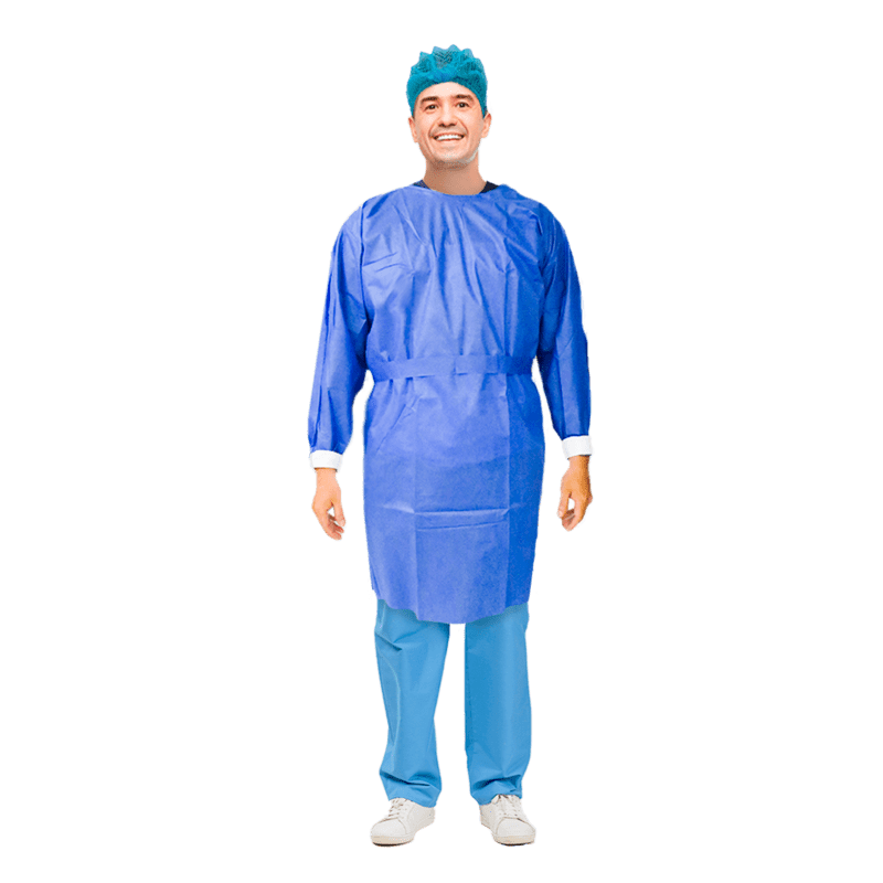 Bata Médica Sencilla Puño Blanco – Casa Médica